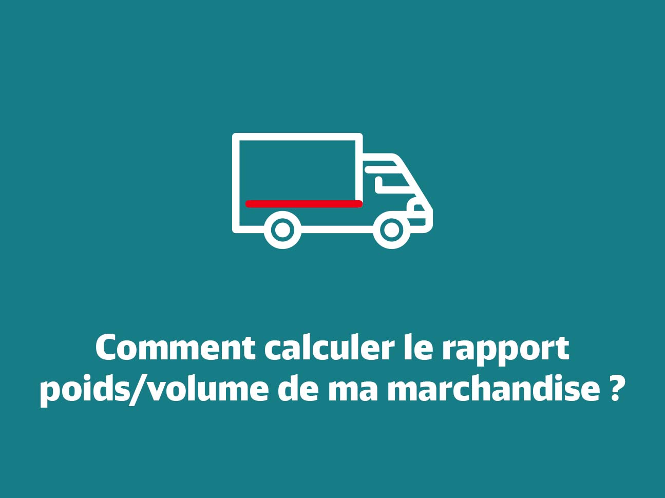 Comment calculer le rapport poids/volume de ma marchandise ? - bloGlobal